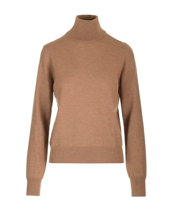 P.a.r.o.s.h Wool-blend Rollneck Jumper - Brown
