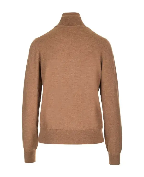 P.a.r.o.s.h Wool-blend Rollneck Jumper - Brown