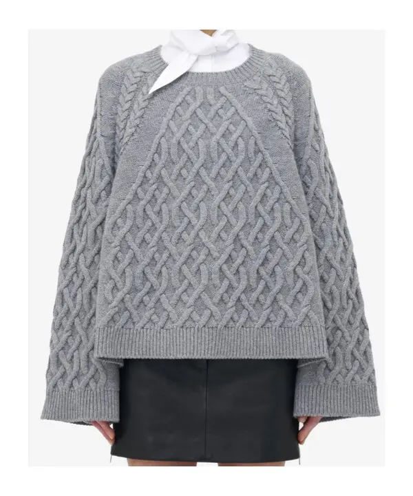 Alexander McQueen Cable Crew Neck Jumper