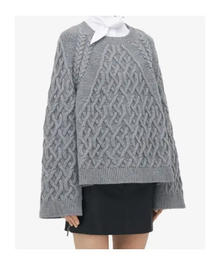 Alexander McQueen Cable Crew Neck Jumper
