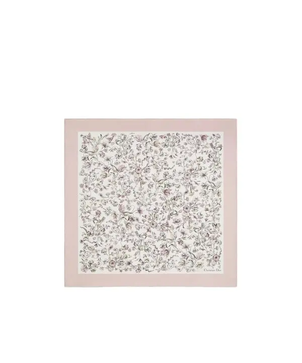 Dior Millefiori 70 Square Scarf - White