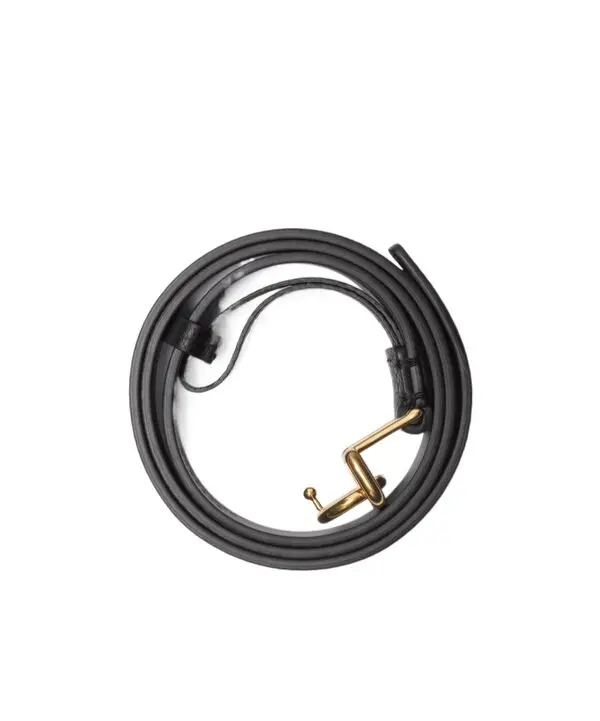 Burberry Leather Belt With Gold-tone B-shaped Buckle