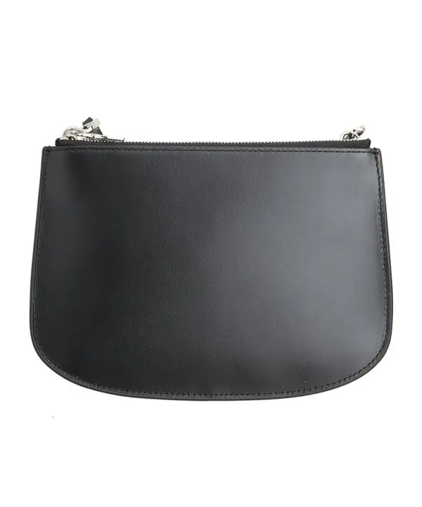 DIESEL® Logo Embossed Zipped Shoulder Bag - Black