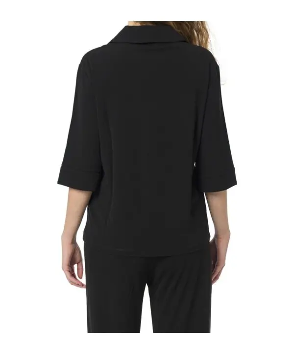 Max Mara V-neck Three-quarter Sleeve Blouse