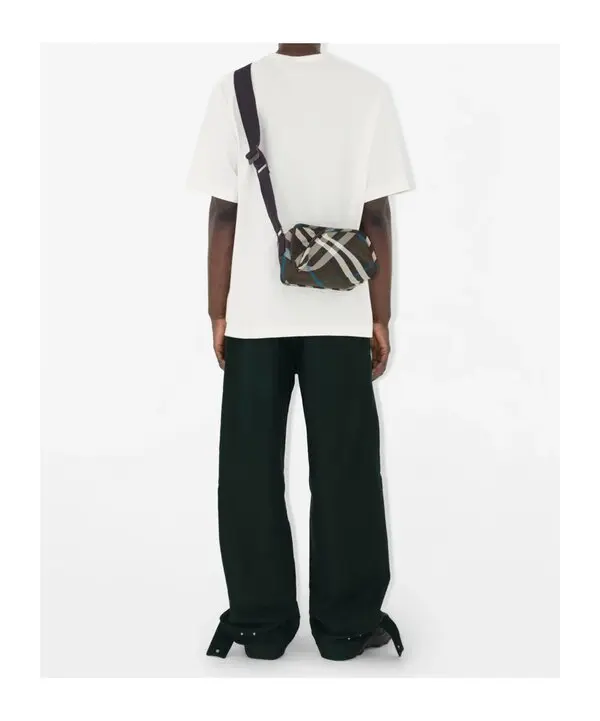 Burberry Shield Checked Camera Bag