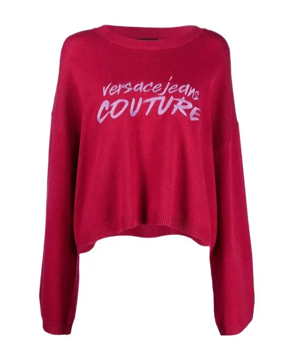Versace Logo Intarsia-knit Jumper