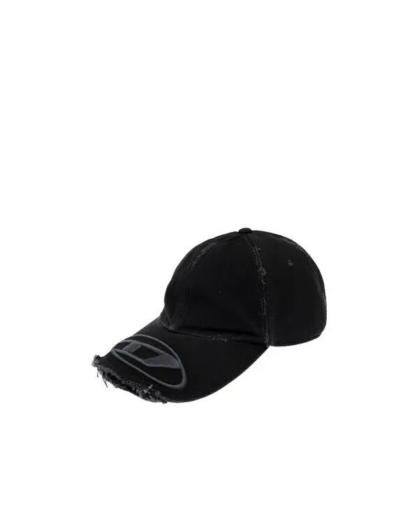 DIESEL® Logo Patch Baseball Cap - Black