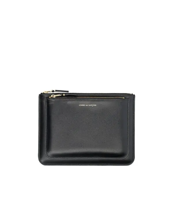Comme Des Garçons Logo Wallet - Black