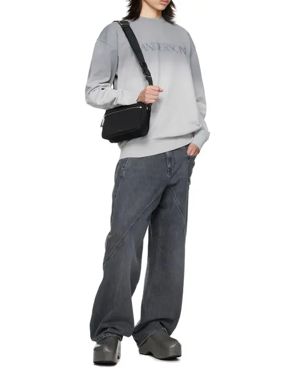J.W.ANDERSON Gradient Logo Embroidered Crewneck Sweatshirt