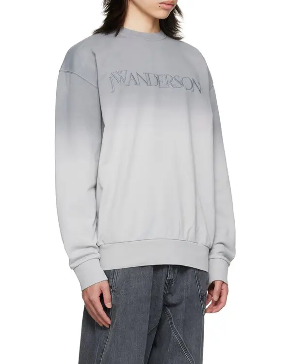 J.W.ANDERSON Gradient Logo Embroidered Crewneck Sweatshirt