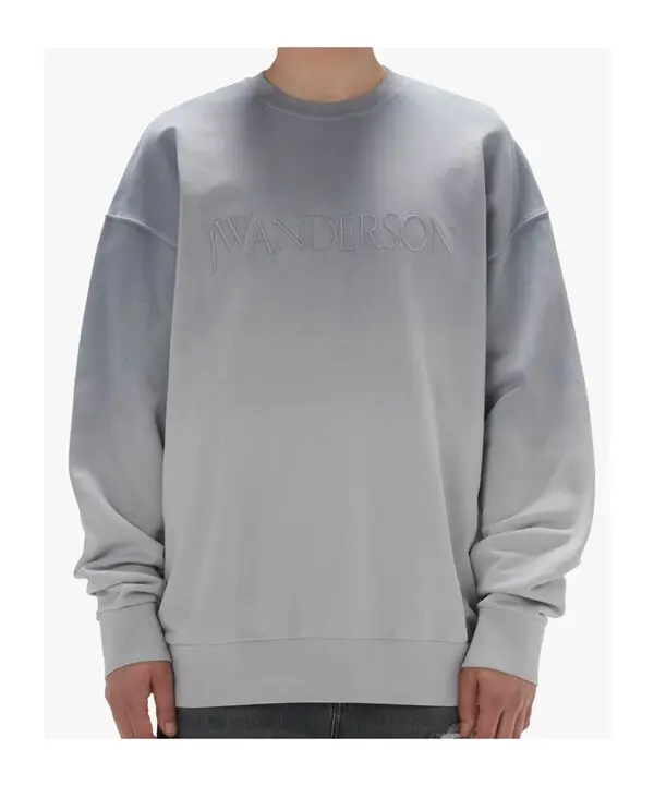 J.W.ANDERSON Gradient Logo Embroidered Crewneck Sweatshirt