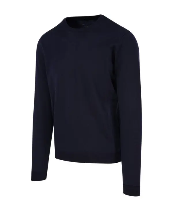 ROBERTO COLLINA Round Neck Long-sleeved Sweater - Black