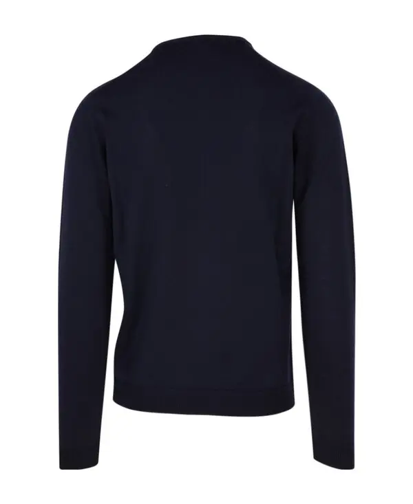 ROBERTO COLLINA Round Neck Long-sleeved Sweater - Black
