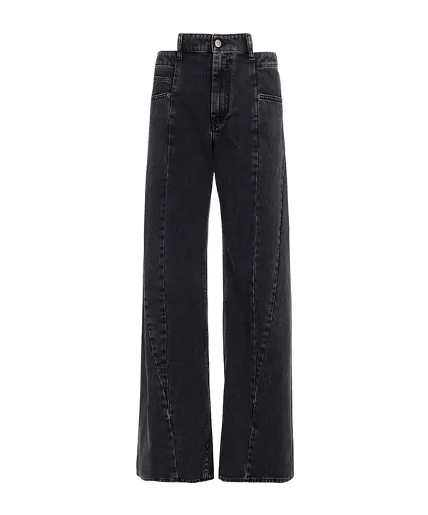 MAISON MARGIELA Wide-leg Five-pocket Jeans - Black