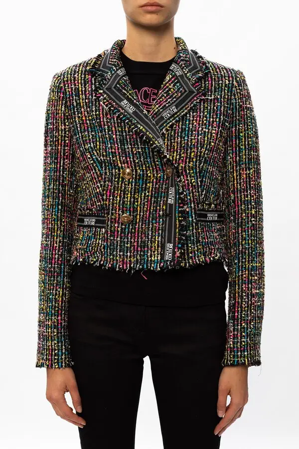 Versace Double-breasted Embroidered Jacket
