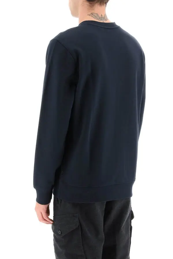 Hugo Boss Logo Print Cotton Sweatshirt - Black