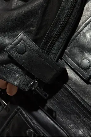 Balmain Oversized Leather Jacket