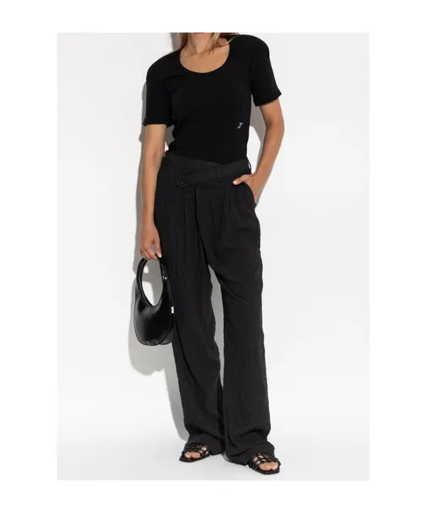 R13 Dropped-crotch Wide-leg Trousers
