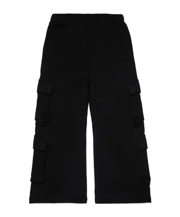 DIESEL® Cotton Cargo Trousers With Embroidered Logo