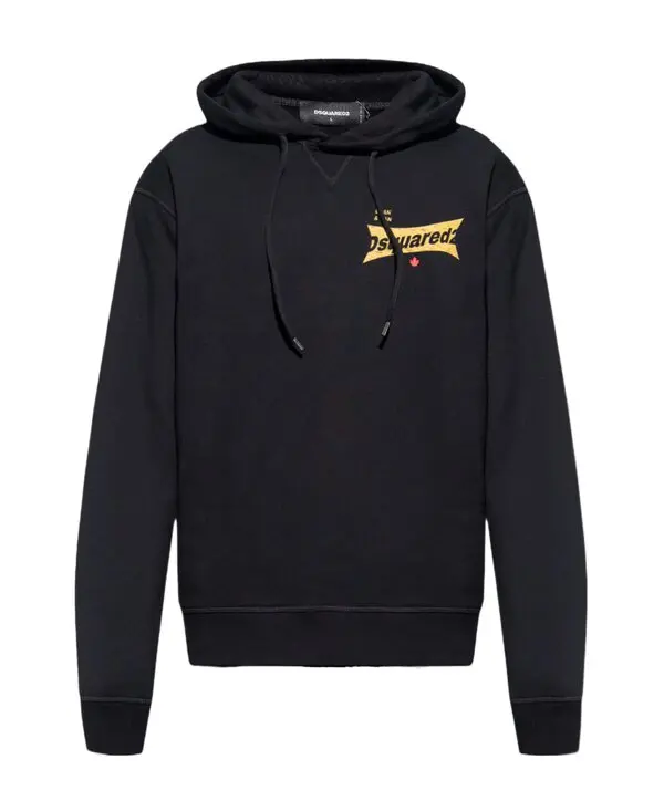 Dsquared2 Logo Printed Drawstring Hoodie