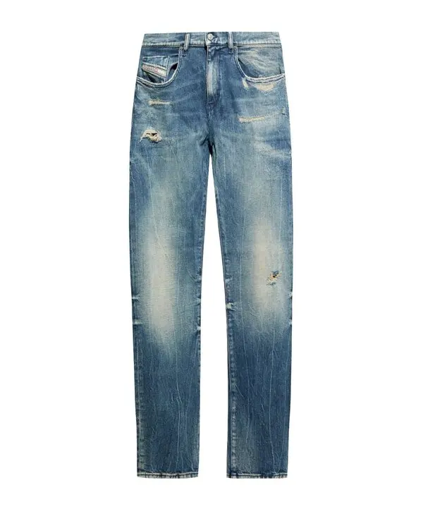 DIESEL® Ripped Straight Leg Jeans