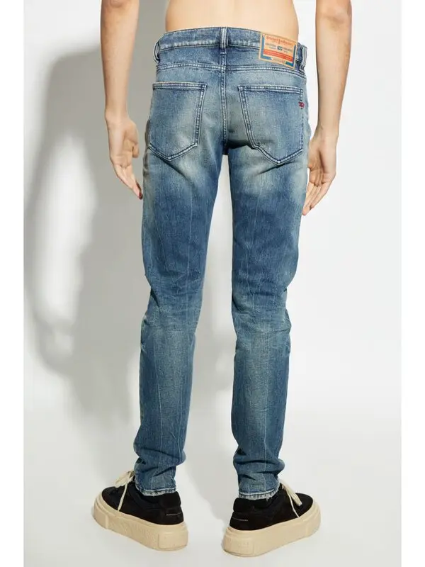 DIESEL® Ripped Straight Leg Jeans