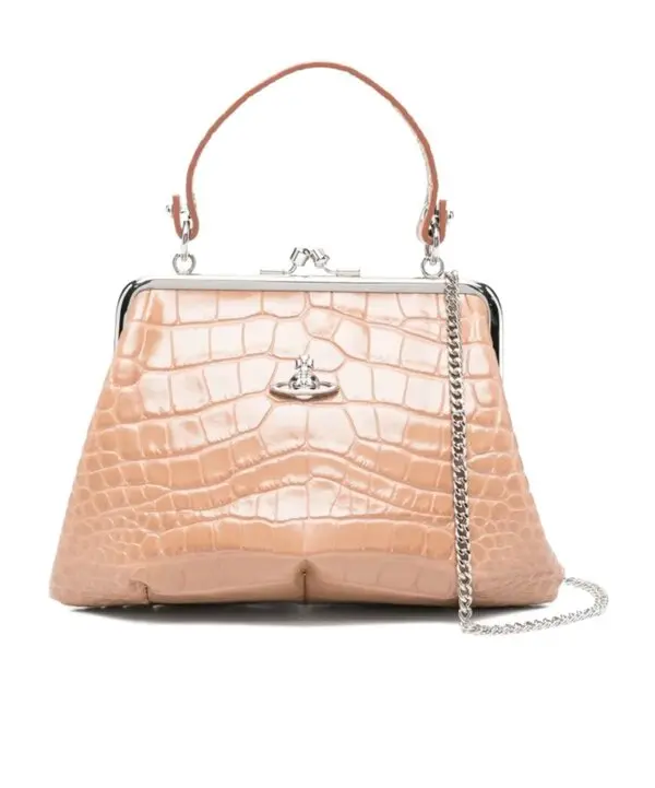 VIVIENNE WESTWOOD Orb Embossed Top-handle Tote Bag - Nude