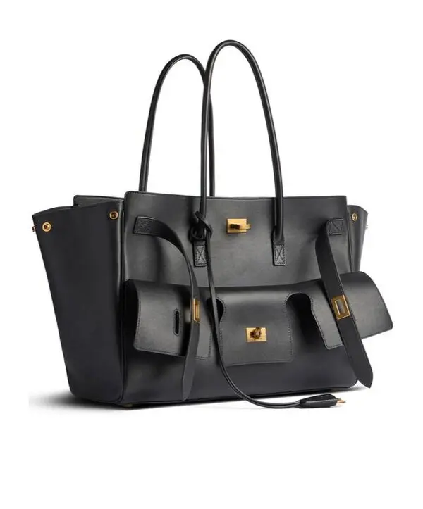 Balenciaga Bel Air Twist-lock Medium Tote Bag - Black