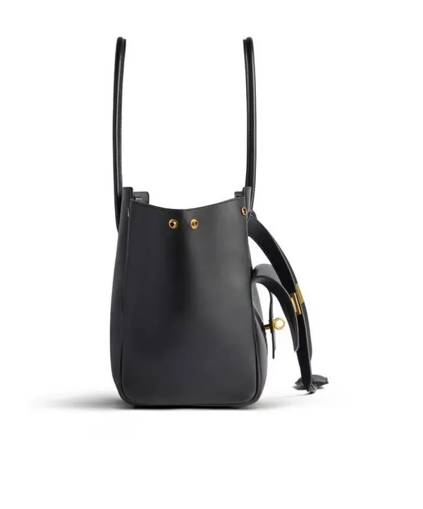 Balenciaga Bel Air Twist-lock Medium Tote Bag - Black
