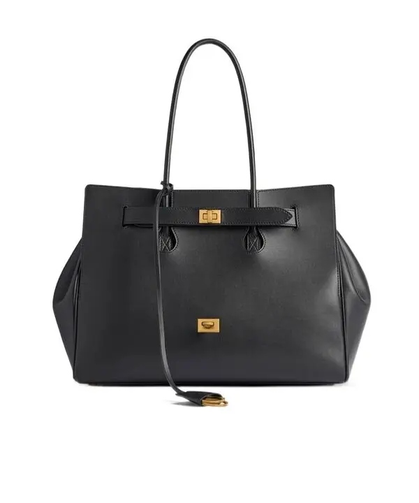 Balenciaga Bel Air Twist-lock Medium Tote Bag - Black