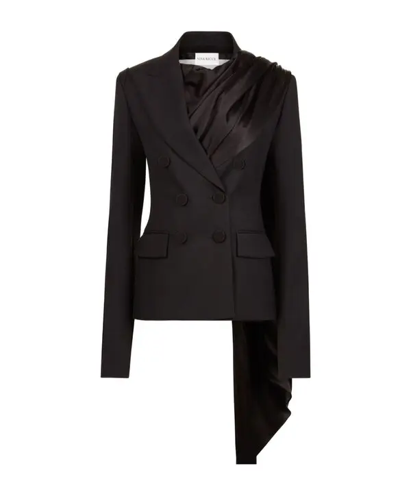 Nina Ricci Draped Scarf Blazer