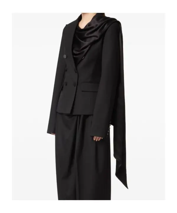 Nina Ricci Draped Scarf Blazer