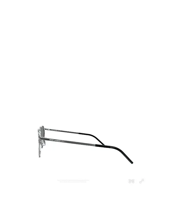 Saint Laurent Loulou Heart Frame Sunglasses - Gray