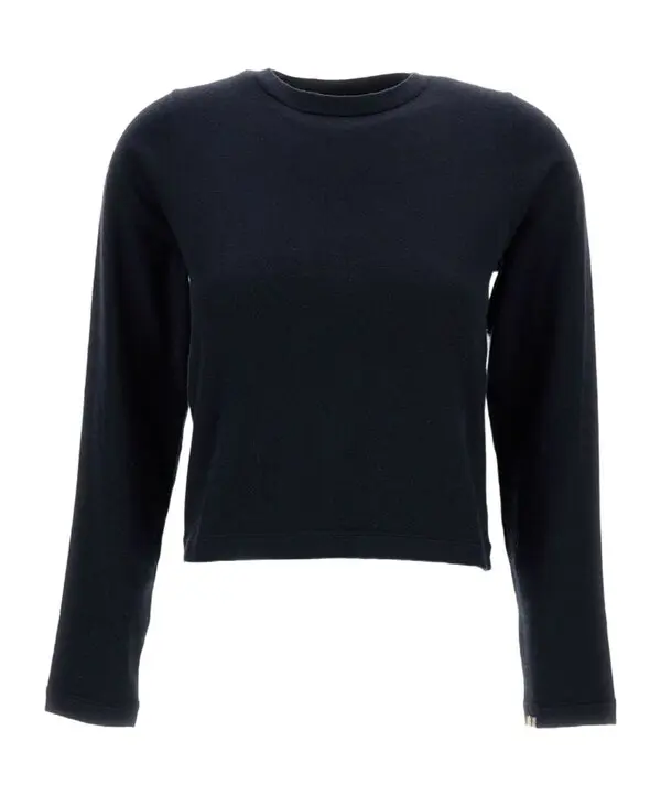 Extreme Cashmere Lisa Long Sleeve Knitted Top - Black