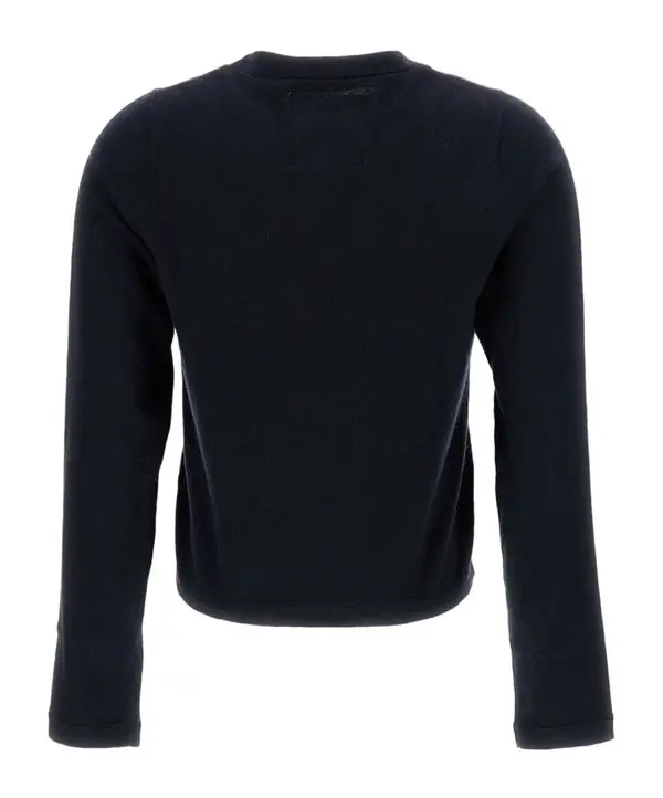 Extreme Cashmere Lisa Long Sleeve Knitted Top - Black