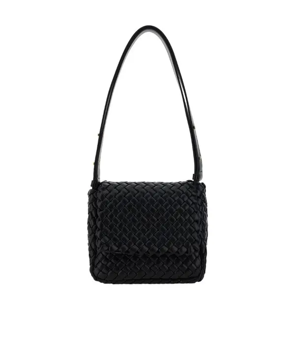 Bottega Veneta Cobble Mini Shoulder Bag - Black