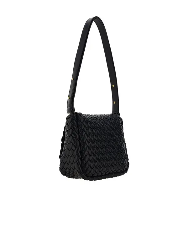Bottega Veneta Cobble Mini Shoulder Bag - Black