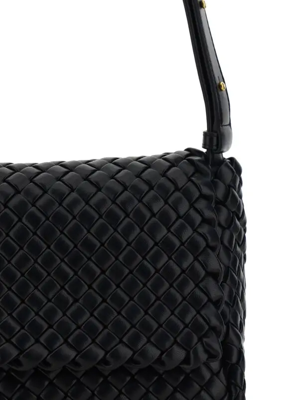 Bottega Veneta Cobble Mini Shoulder Bag - Black