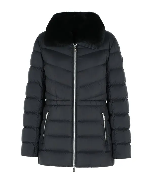 Moose Knuckles Zip-up Padded Jacket With Removable Fur