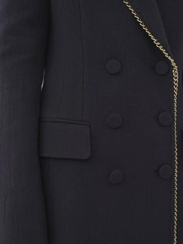 Chloé Chain-embellished Double-breasted Jacket