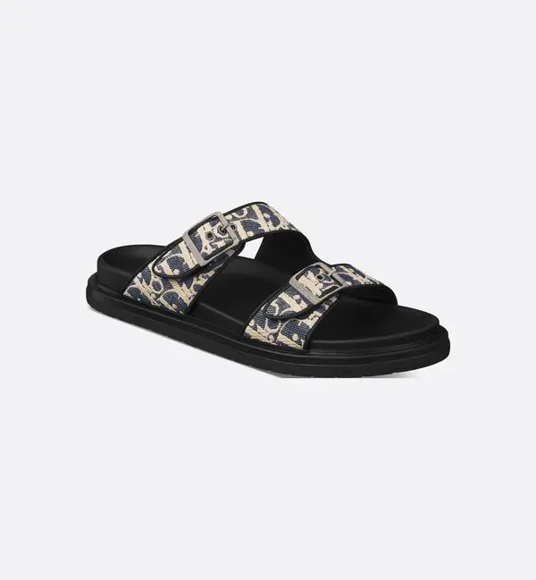 Dior Aqua Double-buckled Sandals - Black