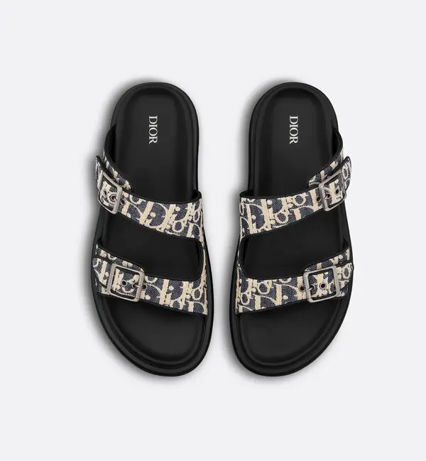 Dior Aqua Double-buckled Sandals - Black