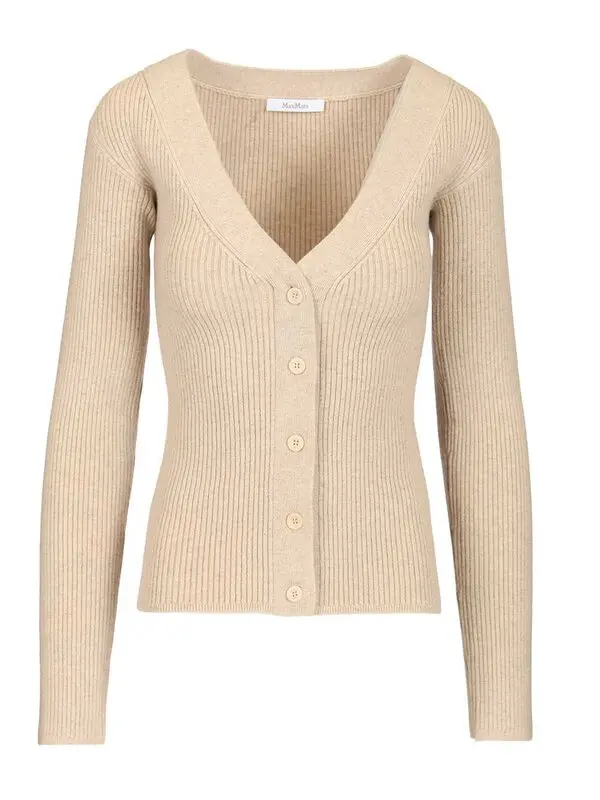 Max Mara V-neck Ribbed Cardigan - No