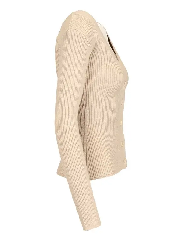 Max Mara V-neck Ribbed Cardigan - No