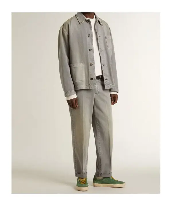 GOLDEN GOOSE Stud Embellished Denim Jacket