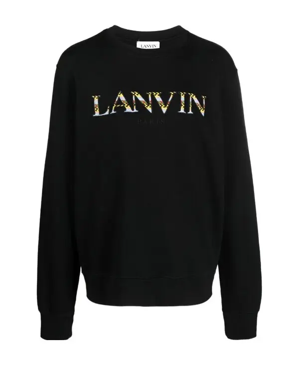 LANVIN Logo Embroidered Crewneck Sweatshirt