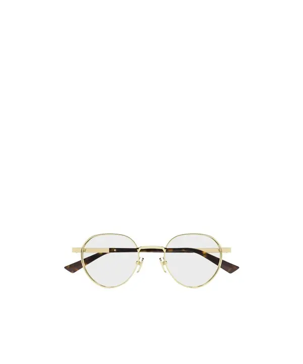 Gucci Oval Frame Eyeglasses - Gold