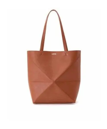 Loewe Puzzle Fold Medium Top Handle Bag - Brown