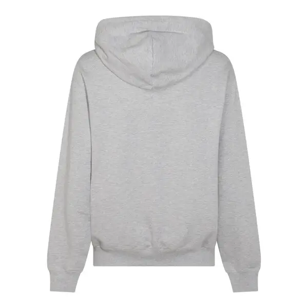 Gucci Logo Printed Drawstring Hoodie - Grey
