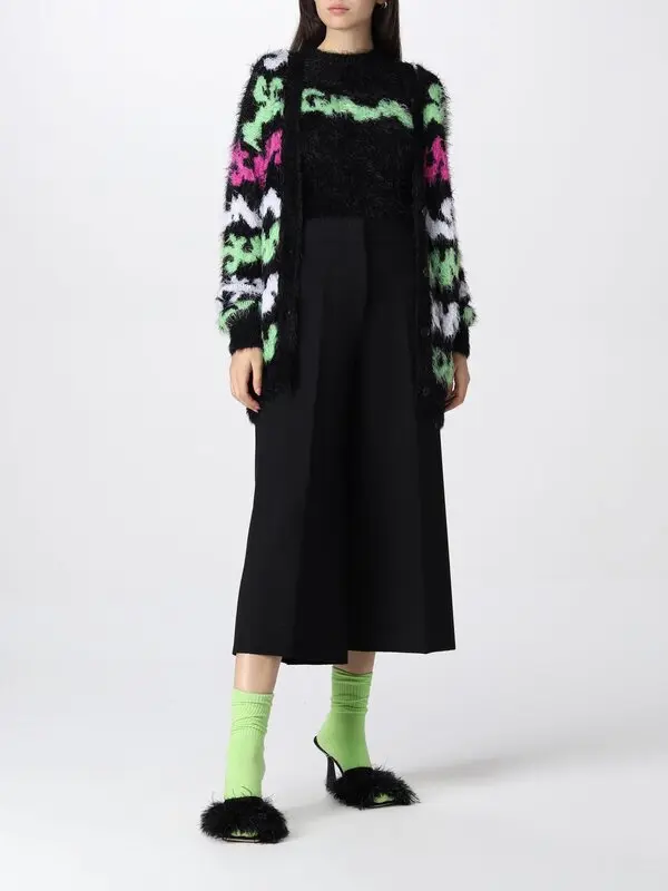 MSGM All-over Logo Embroidered Cardigan